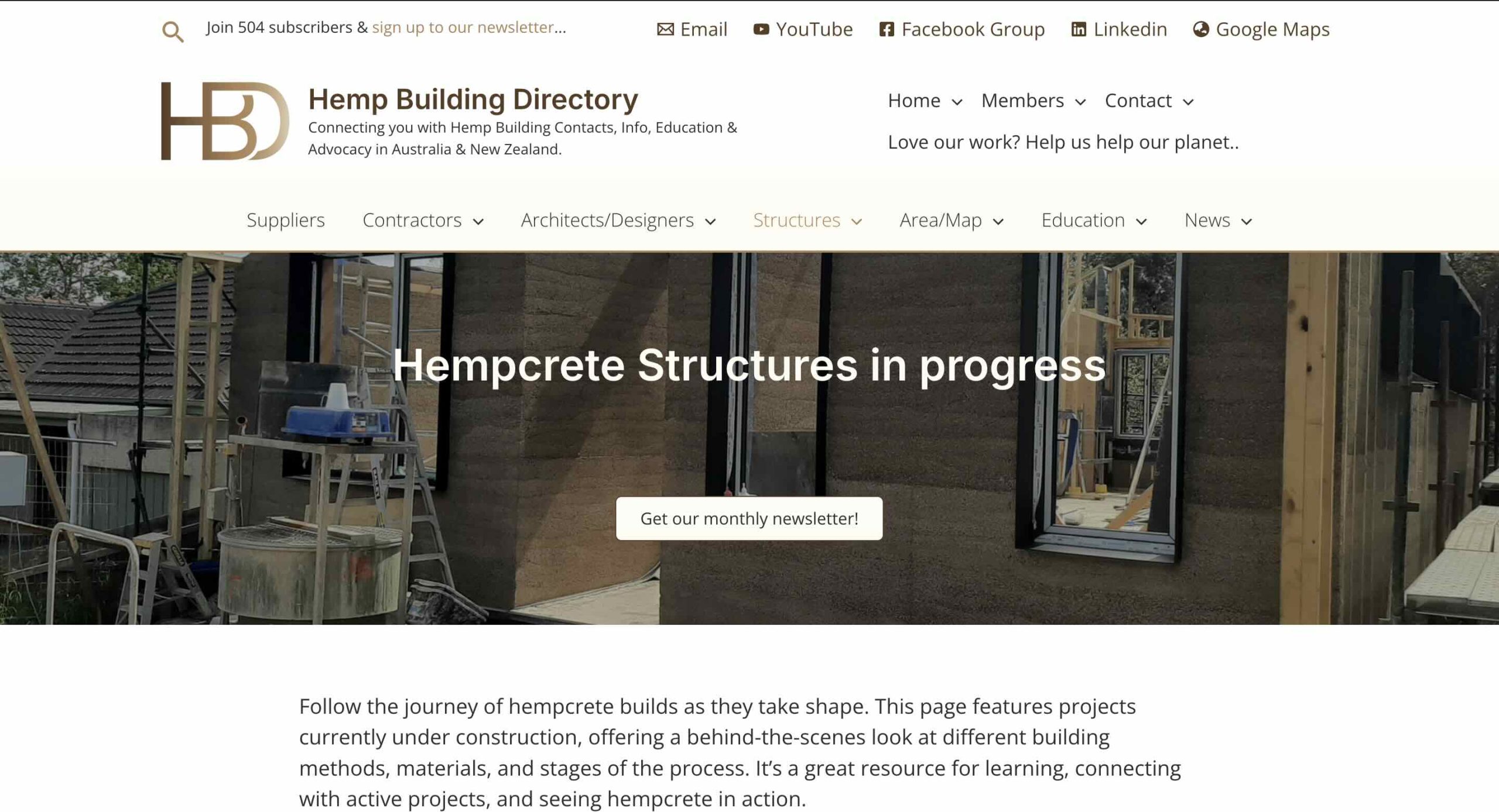 Hempcrete Structures in progress | Hemp Building Directory